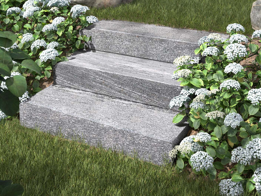 Gneis - ideaal voor traptreden in de tuin| stonenaturelle